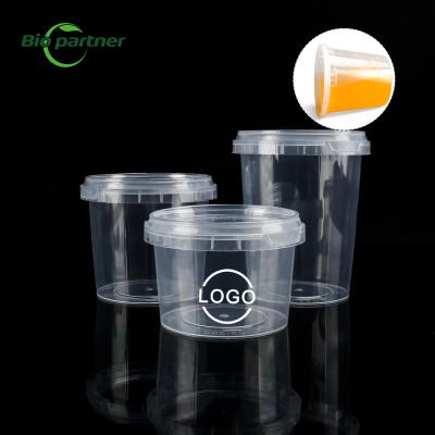 Cina Takeaway Tamper Evident Deli Cup Pet Packaging Bowl Custom Logo Disposable Recyclable in vendita