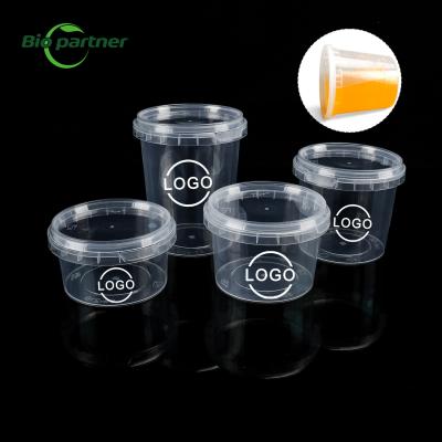 Cina Contenitore di cibo per zuppa di plastica monouso ecocompatibile e a prova di manomissione con coperchio in vendita
