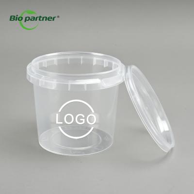 Cina Contenitore di cibo per zuppa di plastica monouso ecocompatibile e a prova di manomissione con coperchio in vendita