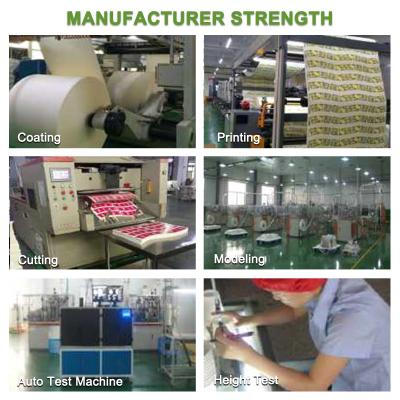 Cina OEM Logo Bio Degradable Food Packaging Kraft Paper Food Tray for Disposable Takeaway in vendita