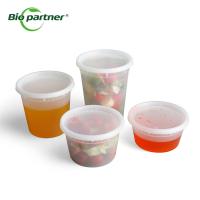 China Round Clear PP Deli Containers with Lock Lids 250ml to 950ml Leakproof Stackable for sale