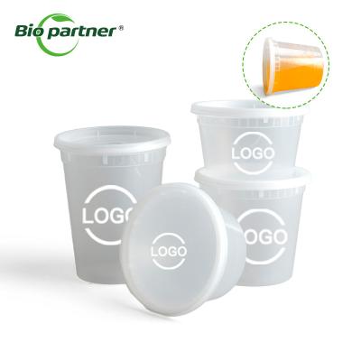 Китай Food Round Plastic Disposable Food Storage Container 8oz/16 oz with Lid Microwavable Safe продается