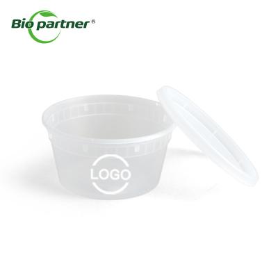 Китай Food Round Plastic Disposable Food Storage Container 8oz/16 oz with Lid Microwavable Safe продается