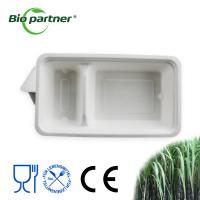 China Biodegradable Sugarcane Bagasse Pulp Snack Box 100000 MOQ Custom Logo for sale