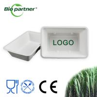 China Biodegradable Sugarcane Bagasse Pulp Snack Box 100000 MOQ Custom Logo for sale