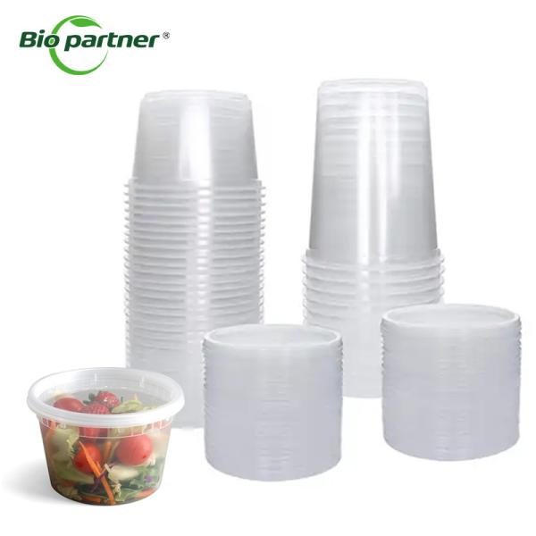 CLASSIC Design Style Clear Soup Plastic Takeout Food Container for Back to School