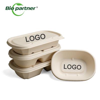 Cina Convenient Food Packing Pulp Bagasse Take Away Bowls for Back to School Lunches in vendita