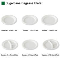 China Customized Size Disposable Tableware Compostable Food Container Sugarcane Tableware for sale
