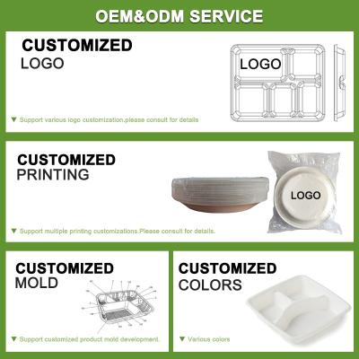 Cina Biodegradable Sugarcane Bagasse Food Taco Holder Tray for Food Serving in Restaurants in vendita