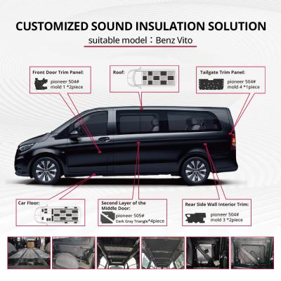 China Benz Vito Custom-Made Sound Insulation Kit With Premium Materials For Full-Car Coverage Noise Reduction / Customized Sound Insulation Solution  / Vehicle Audio Factory for sale