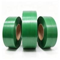 China 5120N 16mm Embossed Polyester Strapping Cotton Bale Smooth Polyester Strapping Material for sale