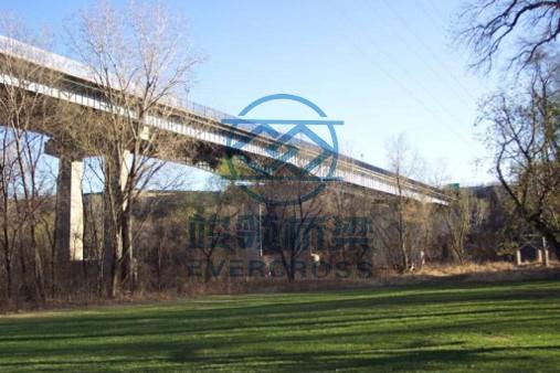Evercross steel plate girder bridge installation example