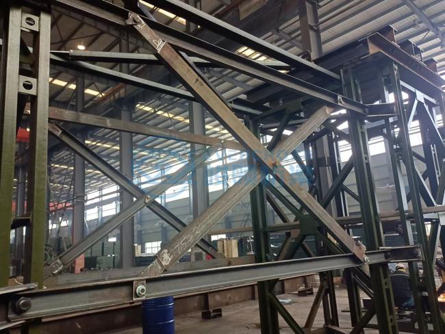 HD321 Bailey pier structural assembly and components