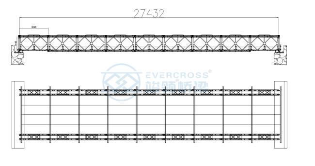 Bailey Bridge in use