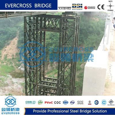 중국 전공 맞춤형 큰 스판 강철 구조 휴대용 베일리 브리지 판매용
