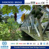 China Heavy Loading Bailey Truss Bridge 100 Type Load 40 Tons Great Stability for sale