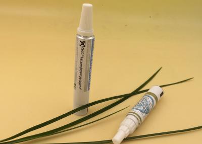 China Squeezable 5g Empty Ointment Tubes , Long Nozzle Cosmetic Packaging Containers for sale
