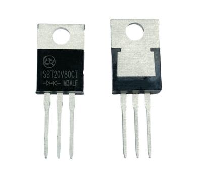 Cina 20A80V SBT20V80CT Velocità di commutazione rapida Diodi Schottky a bassa frequenza VF per raddrizzatore in vendita