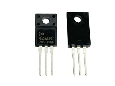 Cina 20V600A Diodi Schottky a bassa frequenza a bassa corrente per illuminazione a LED SBM20V60FCT TO-220F in vendita