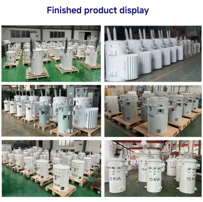 100KVA Single Phase Pole Overhead Distribution Transformer Oil Immersed 34500V To 120V 3