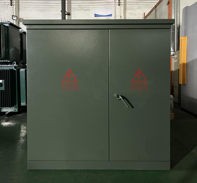 Close-up of transformer connections