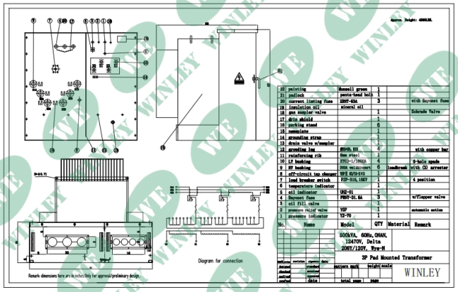 Transformer technical diagram