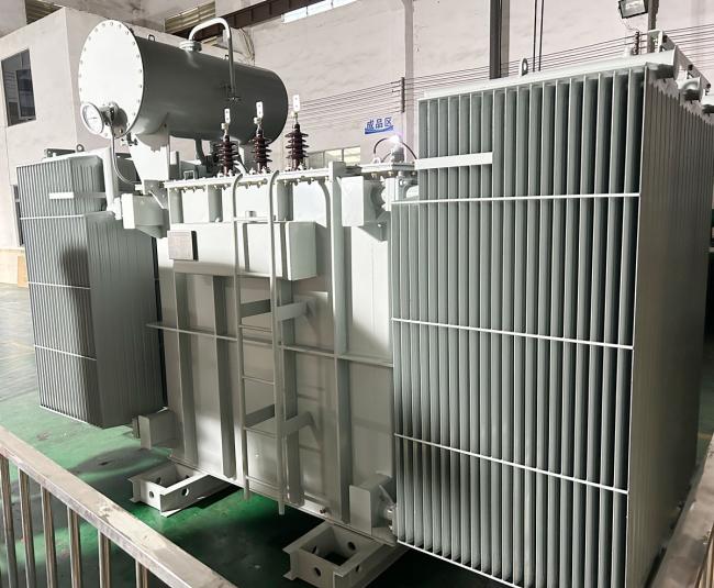 Close-up of transformer windings