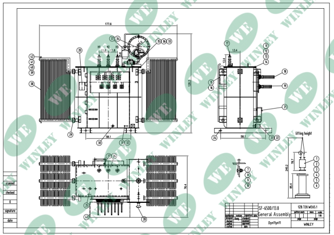 Transformer technical diagram