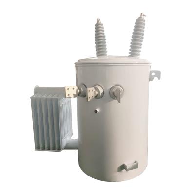 Китай Однофазный трансформатор с полюсом 100 кВА распределение 13,8 кВ продается