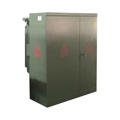 Chine 500 KVA 3 phases, huile de transformateur montée sur une plaque type 13800v à 208v à vendre