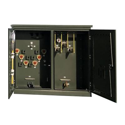 Chine 300 KVA Transformateur de distribution immergé dans l'huile à trois phases monté sur une plateforme 24,94 KV à vendre