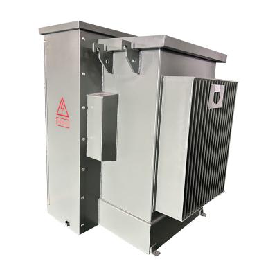 Chine 150 Kva Transformateur électrique triphasé monté sur une plaque d'alimentation radiale Pas vers le bas 12470V à 208V à vendre