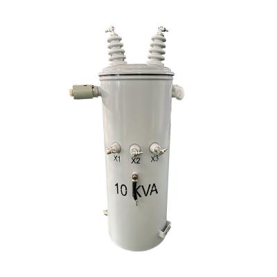 Китай 10 кВА однофазный трансформатор с подъемным маслом Электрическая мощность от 12470 В до 240 В продается