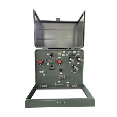 Chine 200 KVA Transformateur à plateau unique monté à l'huile Transformateur de distribution électrique immergé dans l'huile 34500V à 240V à vendre