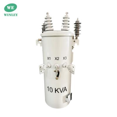 China 10 Kva ANSI / IEEE Standard Single Phase Pole Mounted Distribution Transformer 2 Wire 4160V To 120V Power for sale