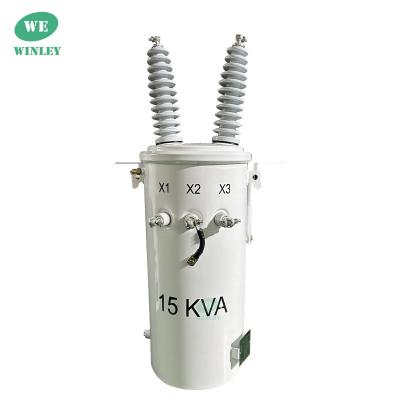 China Стандартный однофазный трансформатор IEC 15KVA 24.94/0.24KV Система распределения энергии for sale