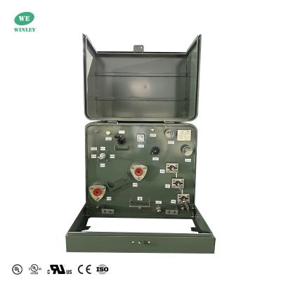 Китай UL CUL Перечисленный 75 кВА однофазный трансформатор для жилых помещений с 13,8 кВ до 120 В, погруженный в масло, соответствует стандартам DOE 2016 ANSI IEEE продается