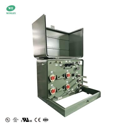 China Fornecedor de certificações UL/cUL Transformadores montados em plataforma de fase única de 25Kva para distribuição de energia de 4160V a 120V à venda