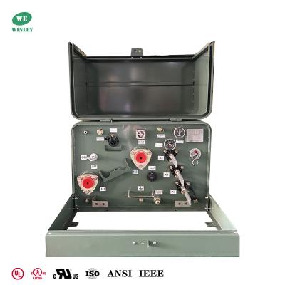 Китай Трансформаторы распределительные однофазные 50 кВА, устанавливаемые на опорах, повышение напряжения с 240 В до 4160 В, соответствие стандартам UL, CSA, ANSI, IEEE. Цена продается