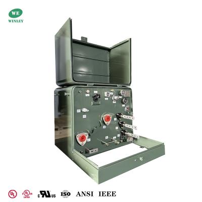 中国 UL規格75Kva単相パッドマウント変圧器 電力配分 480V～120V ANSI IEEE規格 販売のため