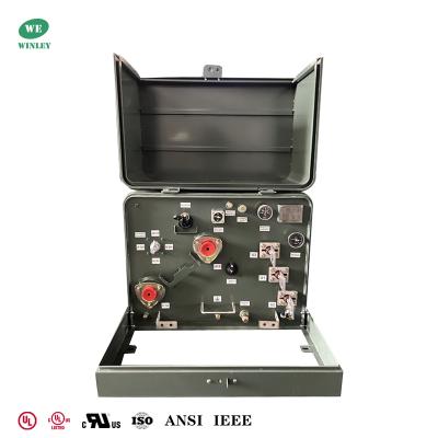 Transformatore di distribuzione montato su pad monofase da 100Kva da 13800V a 240V soddisfa la distribuzione esterna standard DOE 2016