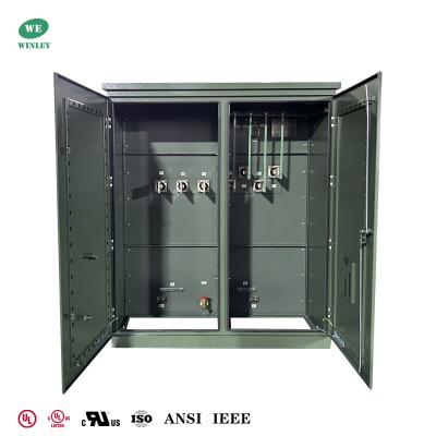 Cina Trasformatore trifase a immersione in olio per isolamento montato su pad da 2500 kVA 480 V a 480Y IEEE ANSI C57 in vendita
