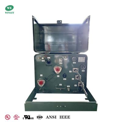 China 100Kva Single Phase Pad mounted Transformer Dual Windings 12.47KV To 120V ANSI DOE for sale