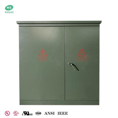 China Cooper Three Phase Pad Mounted Transformer with DYN1 Vector Group and ONAN Cooling for sale