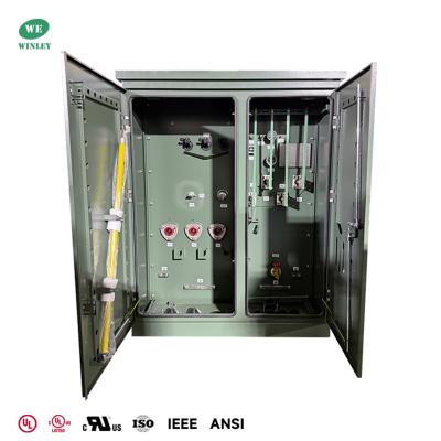 China 150kVA Three Phase Pad Mounted Transformer 12470V Delta To 480Y/277V ANSI/IEEE Standards Oil Type Transformer for sale