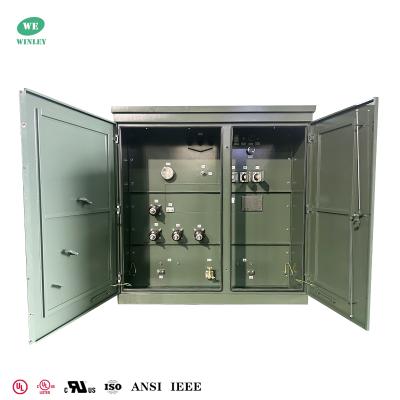 China 2550kVA  Three Phase Pad Mounted Transformer  Radial Feed 12.87KV To 480V ANSI C57 Standards UL Listed for sale
