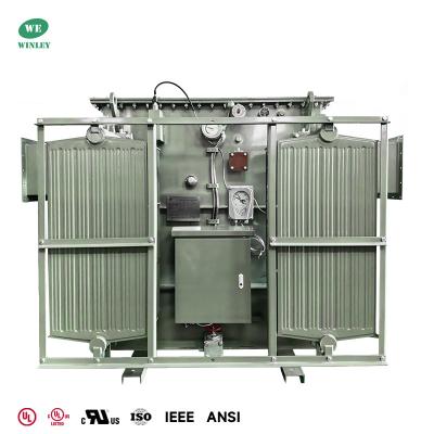 China 2000kVA Oil Type Substation Power Transformer 11kV/1kV Step Down AS60076 Standards for sale