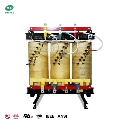 China 150kVA Three Phase Dry Type Isolation Transformer 600V to 208Y/120V Aluminum Windings NEMA 3R Enclosure UL/cUL Listed for sale