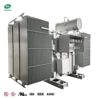 China 6500kVA Double-Split Step-Up Substation Power Transformer 480V to 13.8kV IEC 60076 for sale