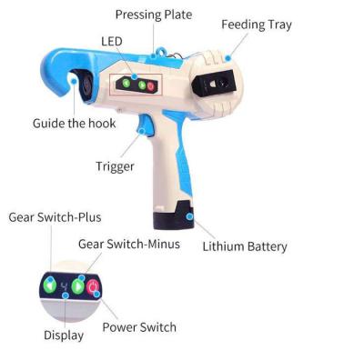 China 16.8V Portable Vine Tie Twisting Tomato Tying Tool Garden Vineyard 2Ah for sale